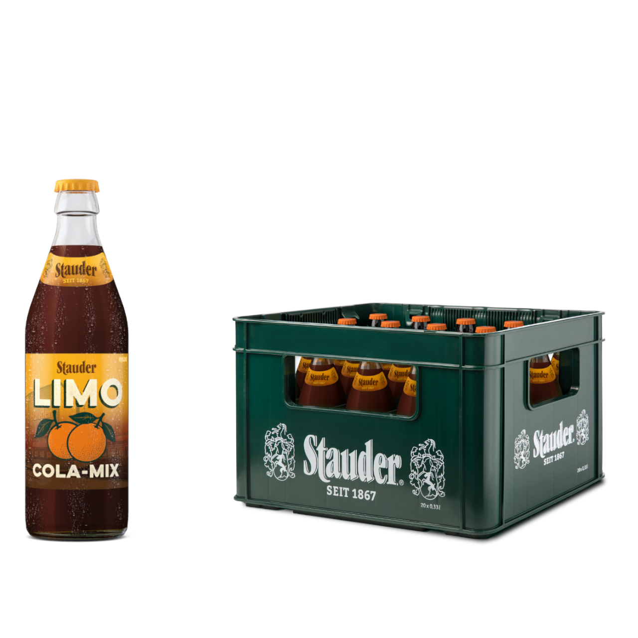 Stauder Limo Cola-Mix 20 x 0,33l | Banach Getränkeshop